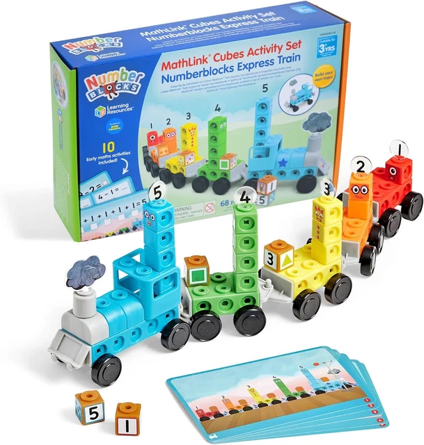 NEUF LEARNING RESOURCES Mathlink Cubes Activité Set Numberblocks ...