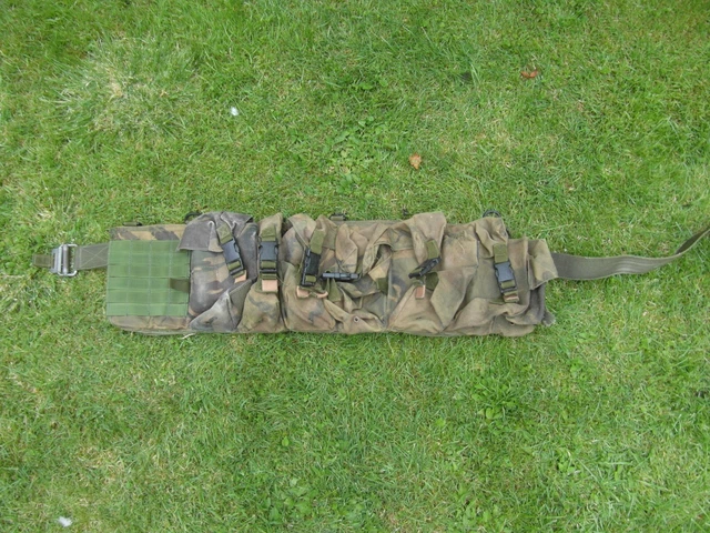 ORIGINAL BRITISH ARMY DPM PLCE Para SAS Webbing Pouch Belt Set ...