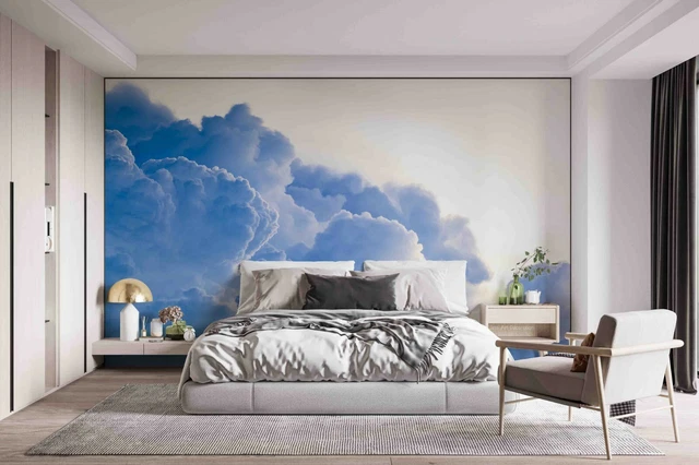 3D SKY CLOUD Blue Abstract Wallpaper Wall Murals Removable Wallpaper ...