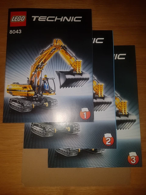 ORIGINAL BAUANLEITUNG LEGO Technic 8043 - Motorisierter Raupenbagger ...