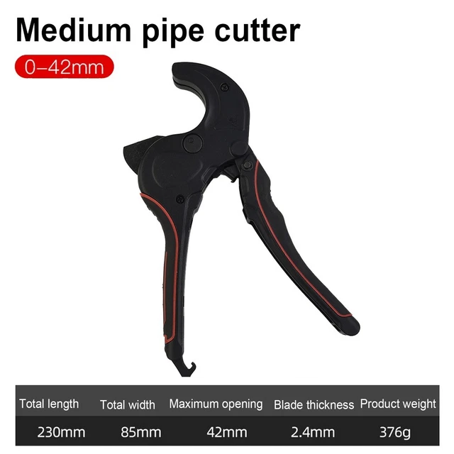 PROFESSIONAL PVC RATCHET Pipe Cutter Effortless and Clean Cutting ...