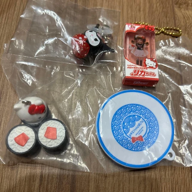 PACCHETTO MINIATURA SUSHI Kitty Gacha Licca-chan Mejirushi Charm ...