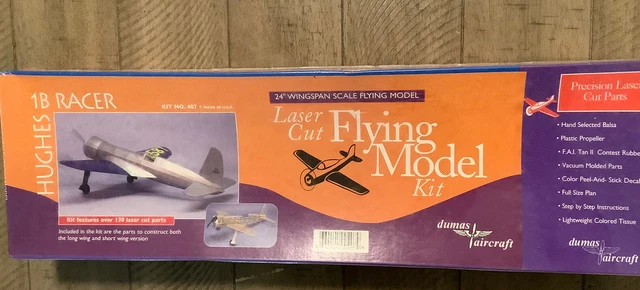 DUMAS AIRCRAFT BALSA Kit Hughes 1B Racer 23” Ws Sealed EUR 37,24 ...