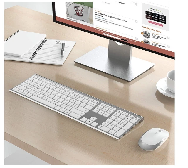 BLUETOOTH KEYBOARD, ICLEVER DK03 Wireless Keyboard Multi-Device ...