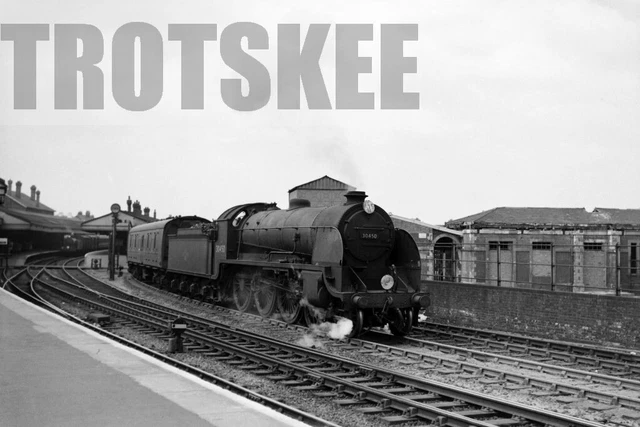 LARGER NEGATIVE BR British Railways Steam Loco 30450 Class N15 1959 £3. ...