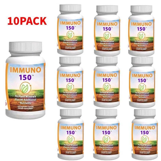 ORGANIC)WELLNESS IMMUNO~ 150CAPSULES Plants Minerals & Additional ...