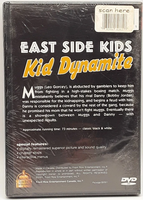 DVD FRONT ROW Features East Side Kids Kid Dynamite New Sealed $5.99 ...