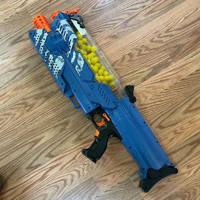 NERF GUN RIVAL Nemesis MXVII-10K Blue Tested Works w/ Ammo Toy Kids ...
