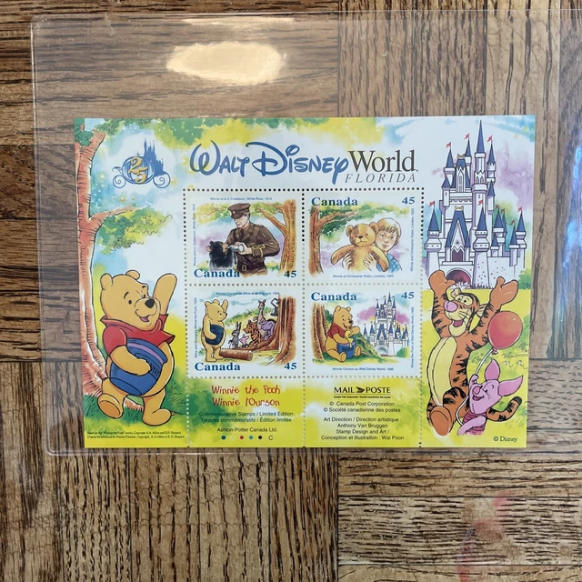 CANADA WALT DISNEY World Winnie The Pooh Stamp Booklet And Souvenir ...