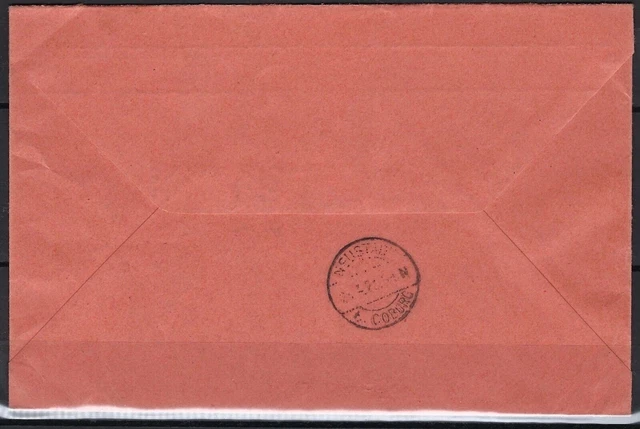 MEMEL MI 167, 168, 171-173, Wertbrief / Einschreiben Ruß-Neustadt 1923 ...