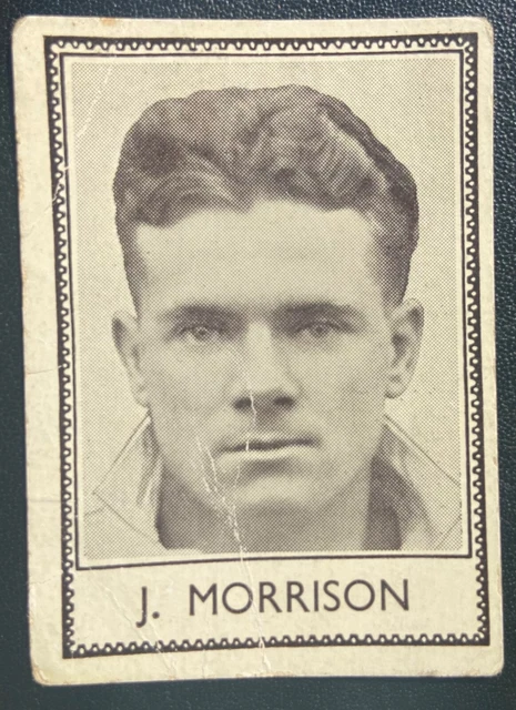 RARE 1939-40 BARRATT Famous Footballers #12 J Morrison Tottenham ...