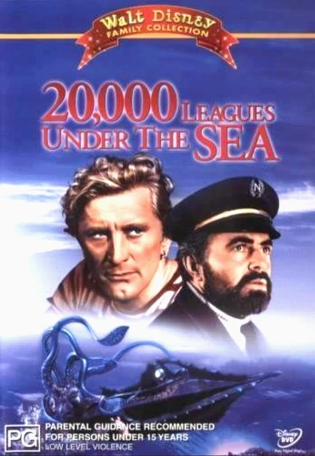20,000 LEAGUES UNDER The Sea (DVD, 1954) Kirk Douglas Jules Verne ...