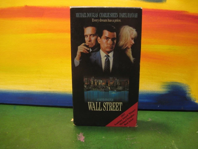 WALL STREET CLASSIC Michael Douglas 80s Movie VHS Tape $9.25 - PicClick