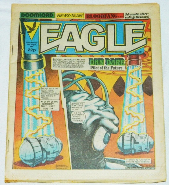 EAGLE BRITISH WEEKLY Comic Magazine #127 IPC Magazines Dan Dare août ...