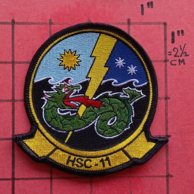 ORIGINAL PATCH USN Us Navy Hsc-11 Helicopter Sea Combat Sqn Mh-60S ...