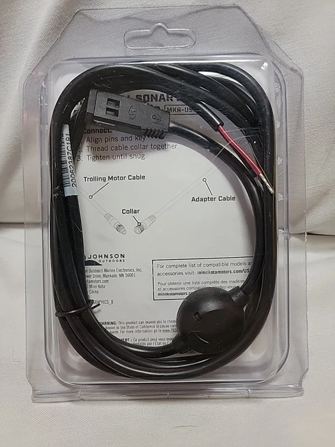 FOR MINN KOTA MKR-US2-8 Humminbird 7-Pin US2 Transducer Adapter Cable ...