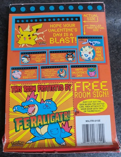 RARE 1998 POKEMON Valentines Unopened Box Series 2 Nintendo Carlton ...
