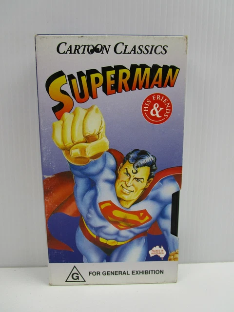 SUPERMAN AND HIS Friends, Cartoon Classics, VHS Tape, Vintage Video ...