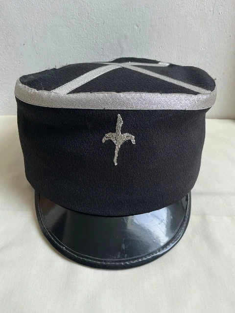 FRENCH POLICEMAN KEPI Black Hat Cap Visor Fancy Dress Theatre 'Allo ...