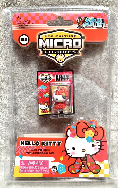 NEW WORLD'S SMALLEST HELLO KITTY IN RED DRESS Pop Culture Micro Figures ...