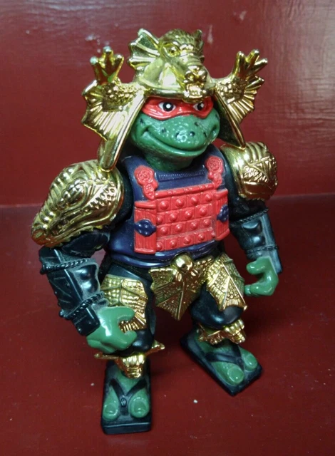 1993 TEENAGE MUTANT Ninja Turtles Shogun Raph TMNT Raphael Samurai Gold ...