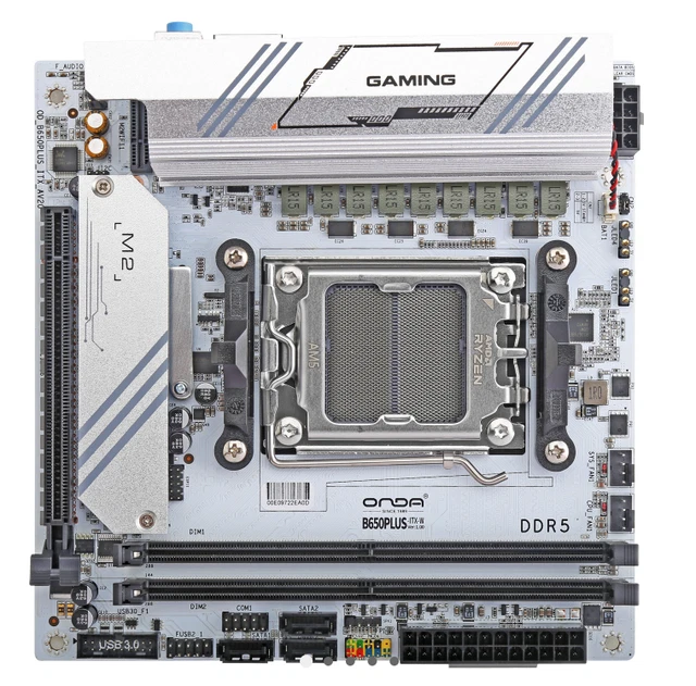 WHITE MINI 17cm*17cm ITX Ryzen 7/8 CPU DDR 5 Pcie 4 17 cm Onda B650 ...