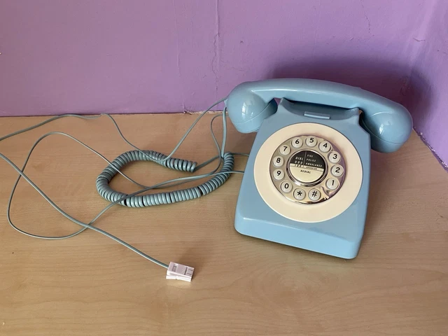 BENROSS CLASSIC RETRO Vintage Style Analog Dial Redial Home Phone ...