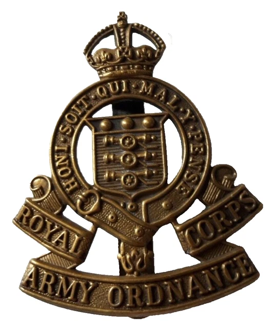WW1 ROYAL ARMY Ordnance Corps Cap Badge KC Slider Genuine £29.99 ...