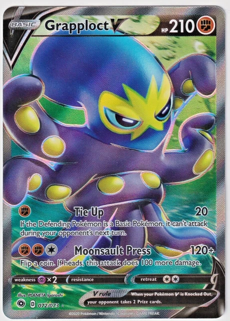 POKEMON GRAPPLOCT V Full Art Foil Shiny Champions Path SWSH35 72 EUR 3 ...