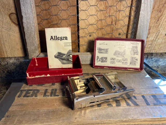 VINTAGE ALLEGRO MODEL "L" Automatic Honing and Stropping Apparatus $25. ...