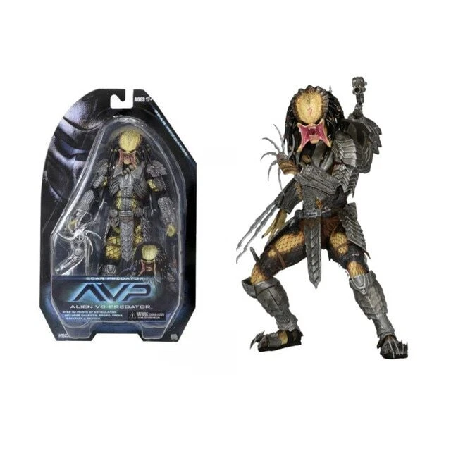 NECA SERIES 14 Alien VS. Predator SCAR PREDATOR 7" PVC Action Figure ...