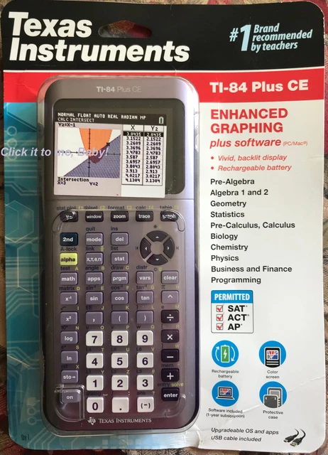 NEW LATEST 2022 MODEL PURPLE Texas Instruments Ti-84 Plus CE Graphing ...