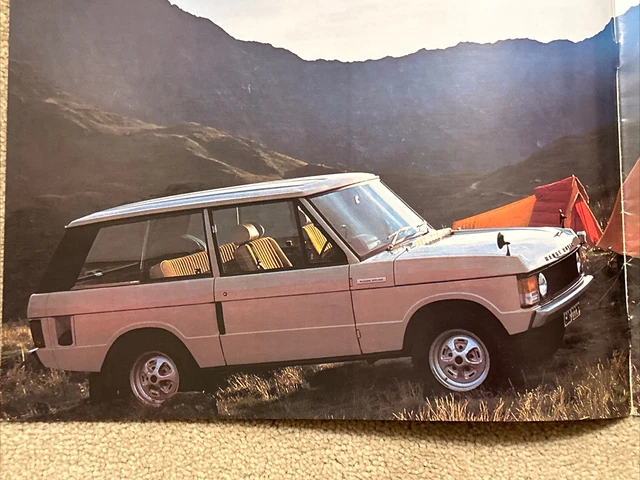 RANGE ROVER ORIGINAL Car Sales Brochure British Leyland R1104 1976 ...