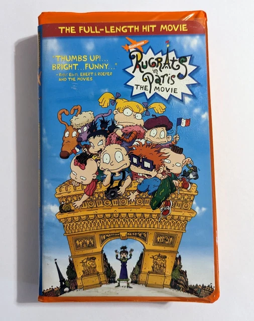 RUGRATS IN PARIS The Movie (VHS, 2001) Nickelodeon Orange Tape ...