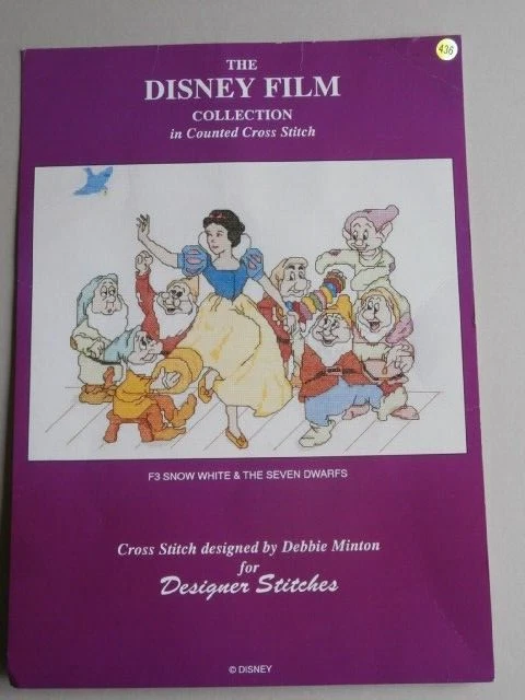 DESIGNER STITCHES CROSS stitch chart Disney Film Collection Snow White ...