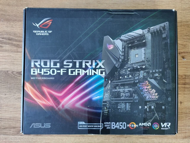 ASUS ROG STRIX B450-F Gaming RGB Motherboard Socket AM4 AMD Ryzen ...