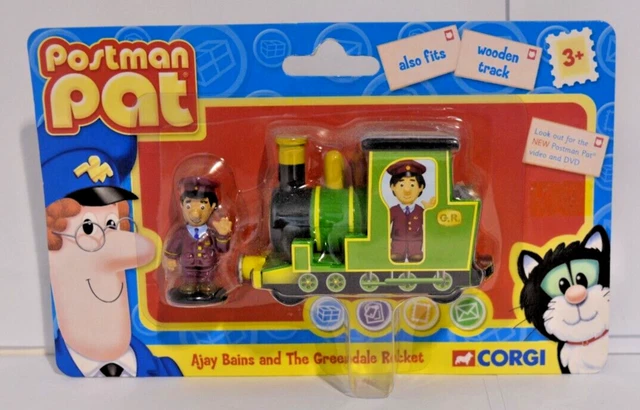 CORGI POSTMAN PAT Ajay Bains The Greendale Rocket Die-Cast Fits Wooden ...
