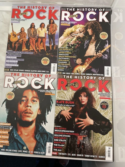 4 X THE History Of Rock Magazines Featuring 1974 1975 1976 1978 £12.00 ...