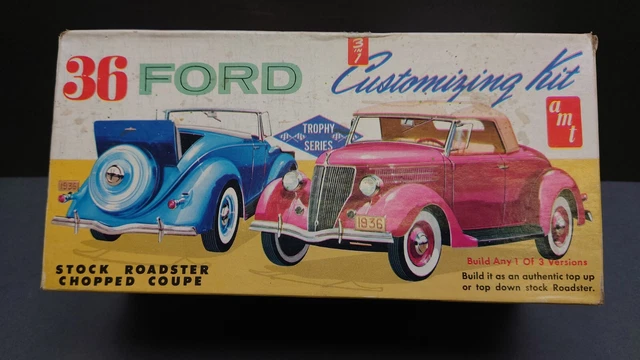 AMT 1936 FORD Stock Car Project Started - 1/25 Scale Model Kit ...