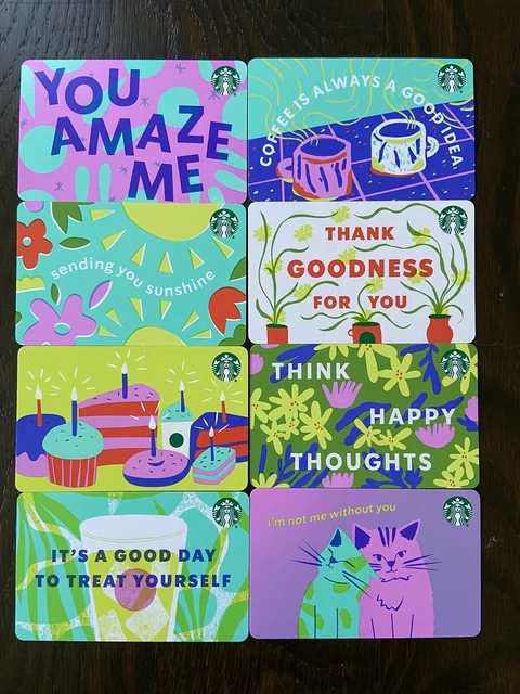 CANADA SERIES STARBUCKS "SPRING 2021 RECYCLABLE CARD SET' 8 Cards -New ...