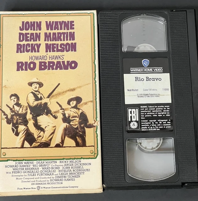 RIO BRAVO VHS Tape Movie 1987 Ricky Nelson Wayne Dean Martian $5.50 ...