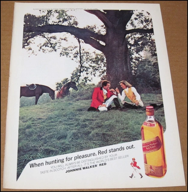 1985 JOHNNIE WALKER Red Label Whisky Print Ad Advertisement Vintage 8 ...