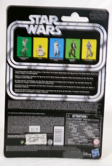 HASBRO STAR WARS Serie Negra ESB 40th At-At Conductor 6" Figura Nuevo ...