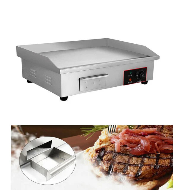 3000W COMMERCIAL POWER Countertop Griddle Flat Top Grill Hot Plate BBQ ...