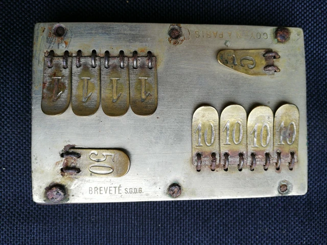ANCIEN COMPTEUR DE Points/jeux de cartes Coyen Paris/Old Point Counter ...
