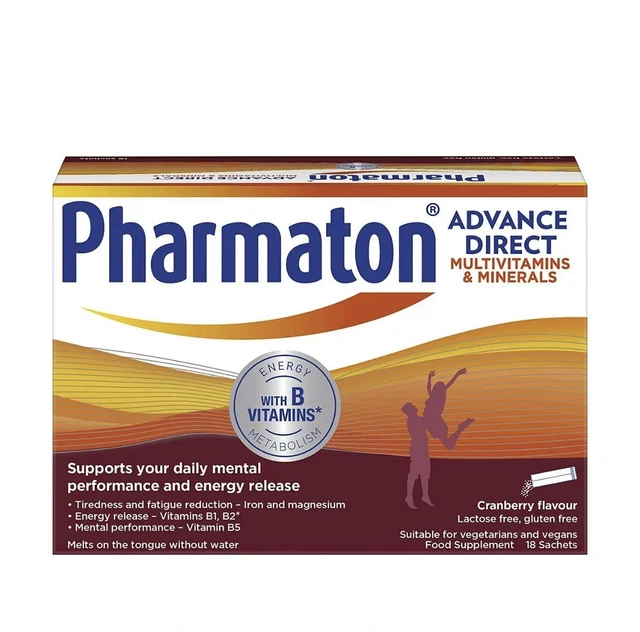 NEW PHARMATON ADVANCE Direct Multivitamins & Minerals 18 Sachets ...