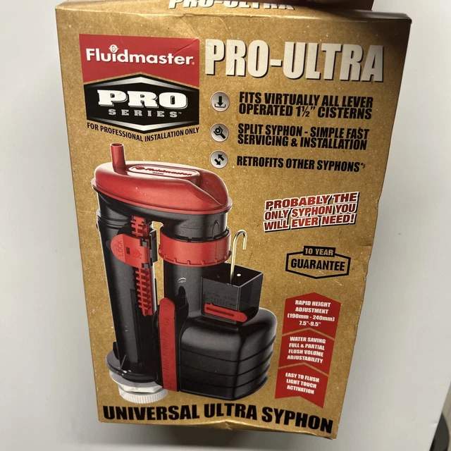 FLUIDMASTER PRO-ULTRA UNIVERSAL Dual Flush Syphon adjustment 7.5"-9.5 ...