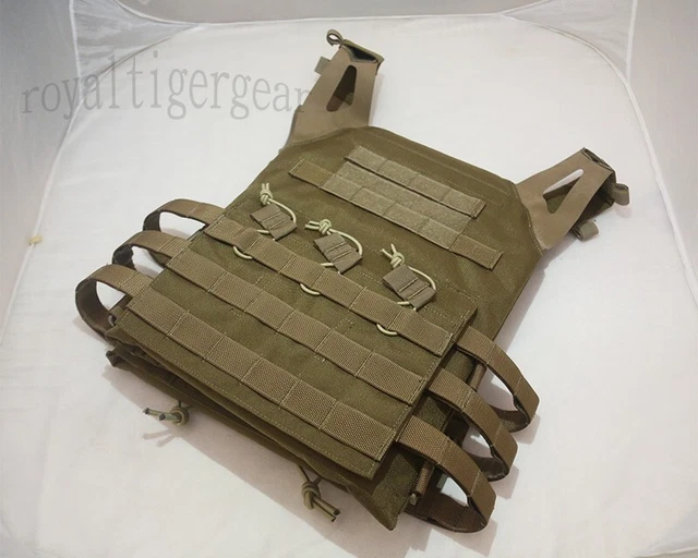 GILET ARMURE TACTIQUE porte-plaques rapides FLYYE MOLLE JPC - marron coyote - XL EUR 132,42 ...