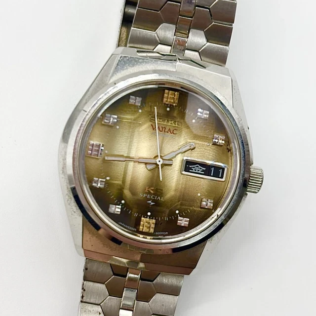 , OPERATION KING SEIKO VANAC 5256-6000 Cut glass 9 sides £819.03 - PicClick UK