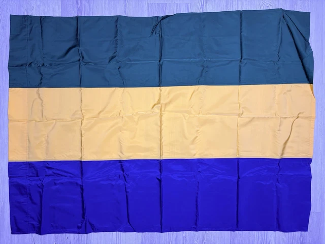 VINTAGE GABON NATIONAL Flag U.S. Government Issued Embassy Rayon Flag ...